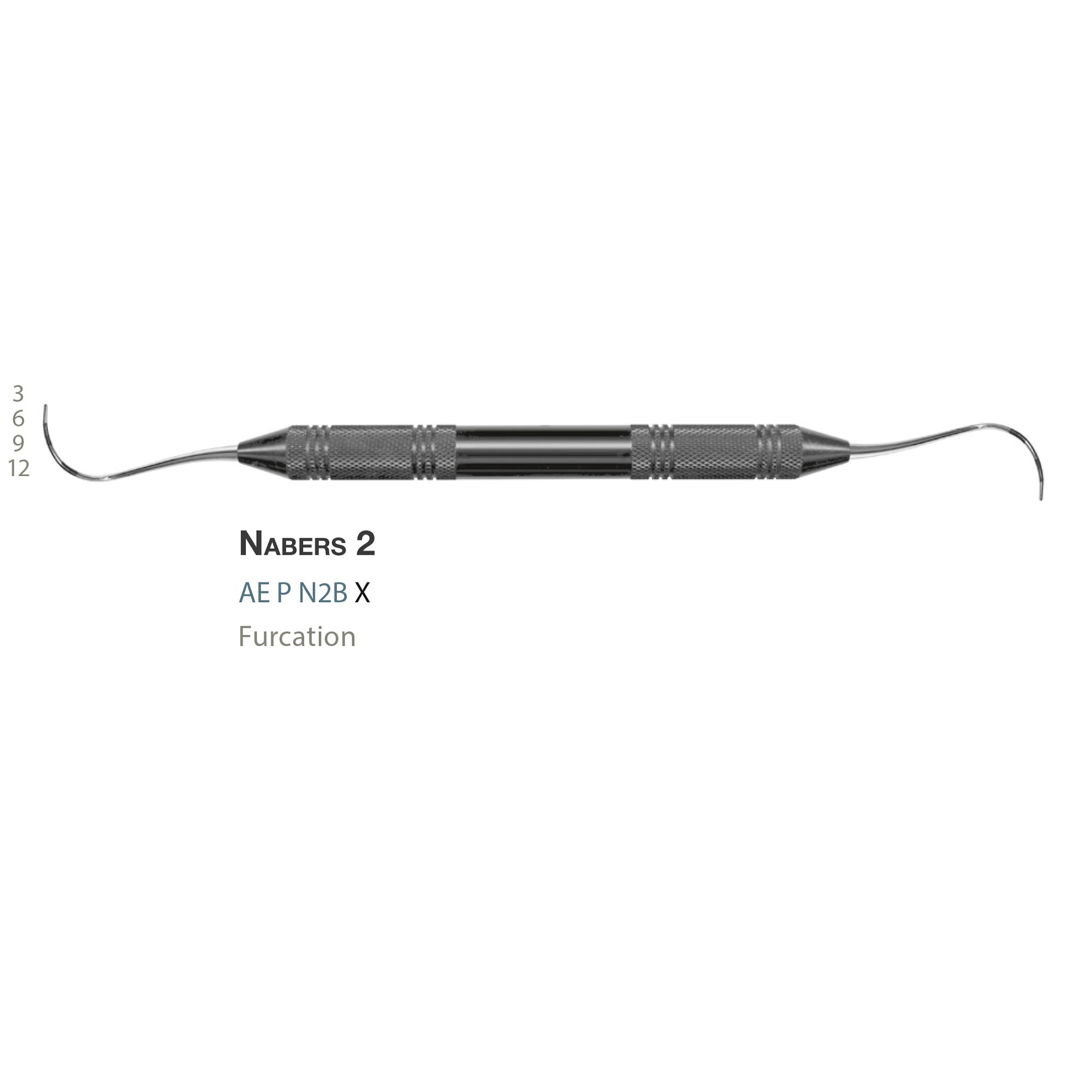 Probe N2 Black Metal Handle – MS Dental